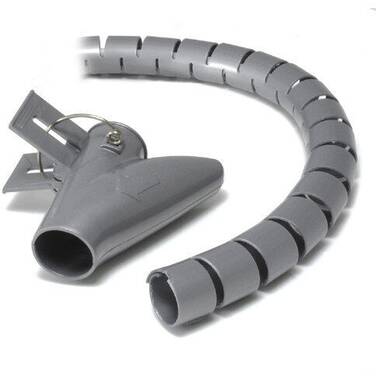 Ty-It 1.5m Zip Cable Wrap with Clip Tool Organiser - 20mm/Grey | CA