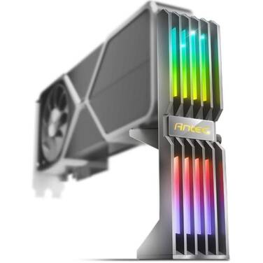 Antec RGB Vertical Graphics Card Holder AT-GPUH-ARGB-GY | CA