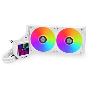 Lian Li Galahad II LCD SCREEN 280 ARGB AIO Liquid CPU Cooler White | CA