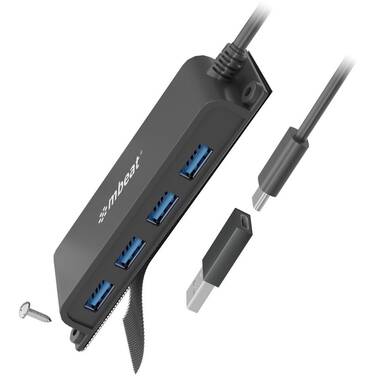 mbeat Mountable 4-Port USB-C Hub | Computer Alliance