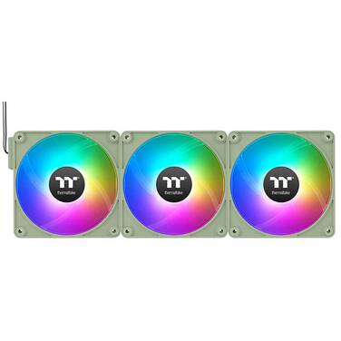 120mm Thermaltake CT120 EX ARGB Magnetic Connect Case Fan Matcha Green ...