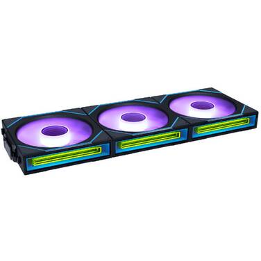 120mm Lian Li UNI FAN SL-Infinity Wireless Reverse Fan 3 Pack Black ...