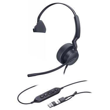 Yealink UH42 Mono Teams USB-C/A Wired Headset with Inline Control | CA