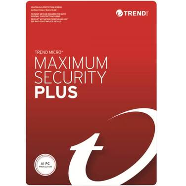 1 Year Trend Micro Maximum Security Plus for 1 Device | Computer Alliance