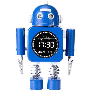 Laser Kids Robot Alarm Clock with Temperature Blue | Computer Alliance