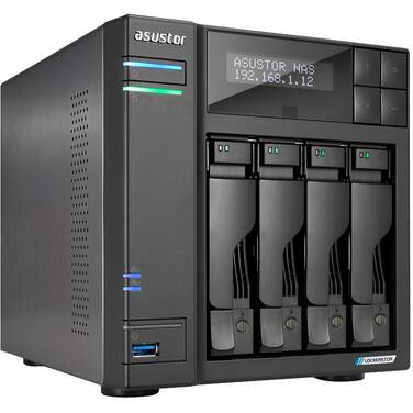 4 Bay Asustor LOCKERSTOR 4 Gen2 2.5Gb NAS Unit with 4xNVMe Slots ...