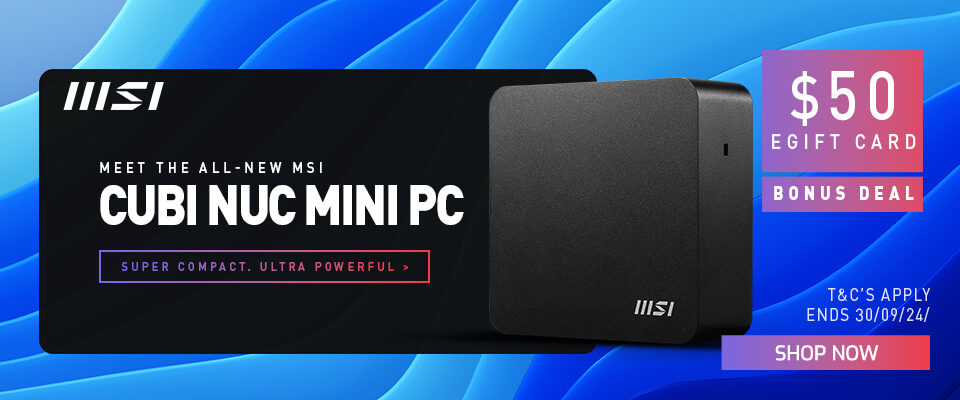 MSI Cubi NUC 1M-001BAU Core 7 150U Barebone Mini PC | Computer Alliance
