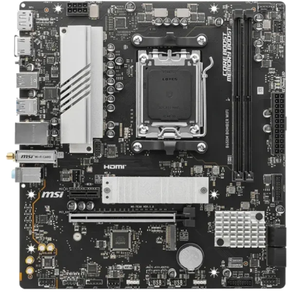 MSI AM5 B650M BOMBER WIFI DDR5 Micro-ATX Motherboard - Computer Alliance