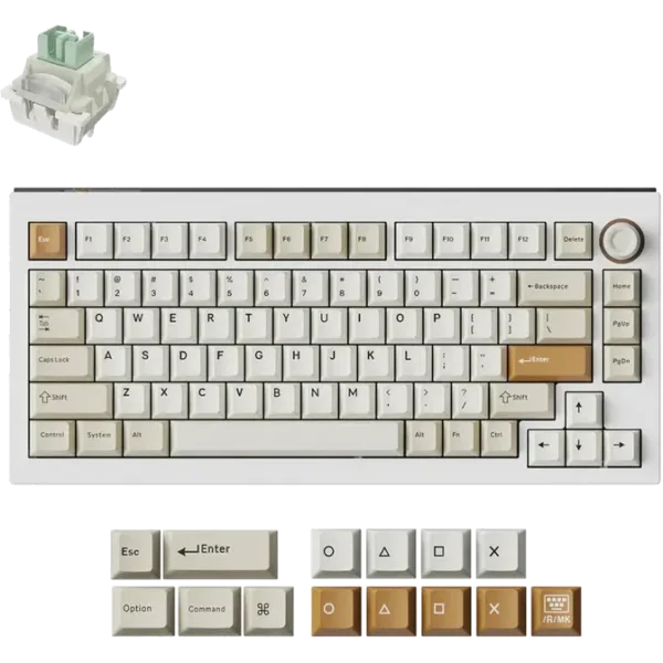 Keychron Lemokey L5 HE RGB Magnetic Switch Keyboard Down Master White ...