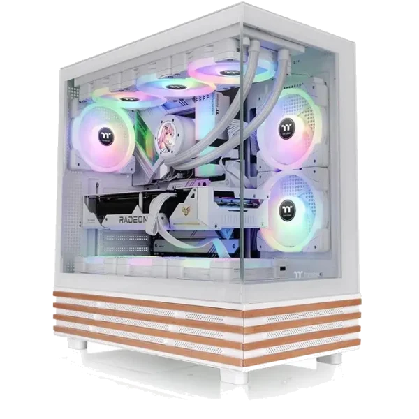 Thermaltake View 270 Plus WS ATX Mid-Tower Case White with Wood ...