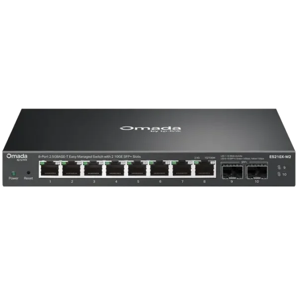 8 Port TP-Link Omada ES210X-M2 2.5G Easy Managed Switch with 2 10GE ...