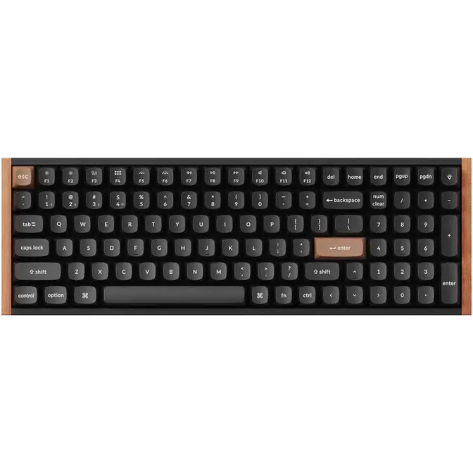 Keychron K4 HE Wireless Magnetic Switch Gaming Keyboard Black with Wood ...
