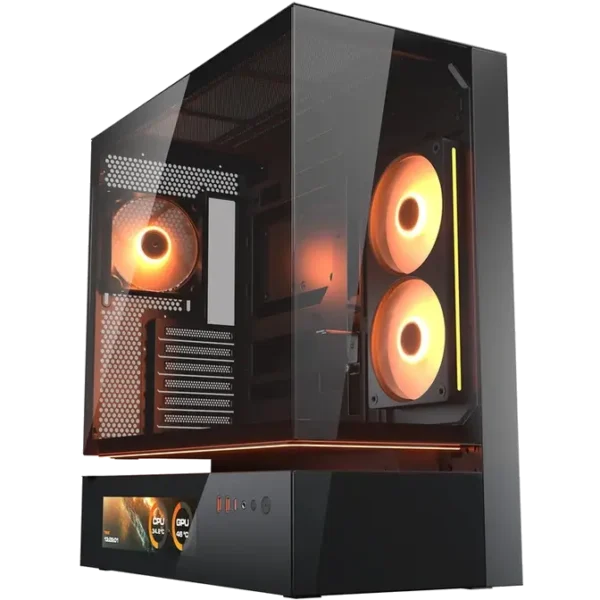 Cougar CFV235 Vision Free-Floating ATX Mid-Tower Case with Display ...